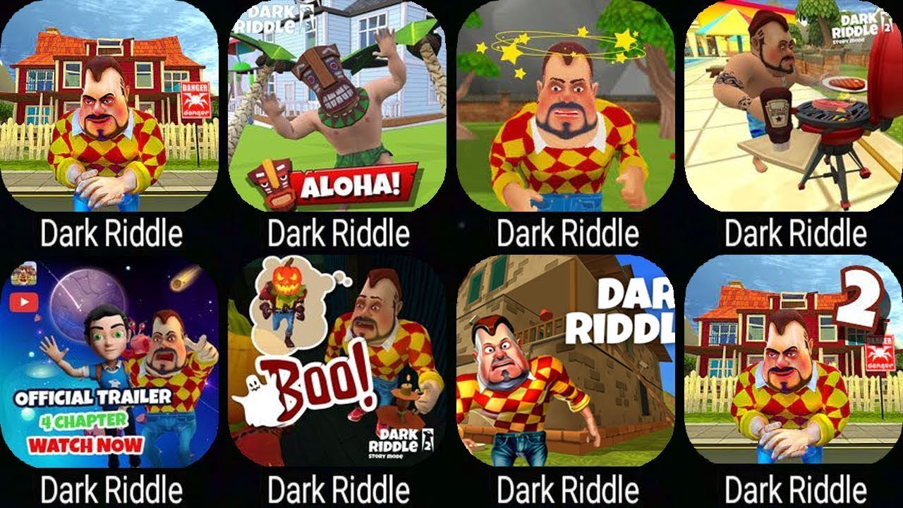 Dark Riddle 1, 2, 3, 4, 5, 6, 7 & 8 Gameplay | Dark Riddle 5 | Dark ...