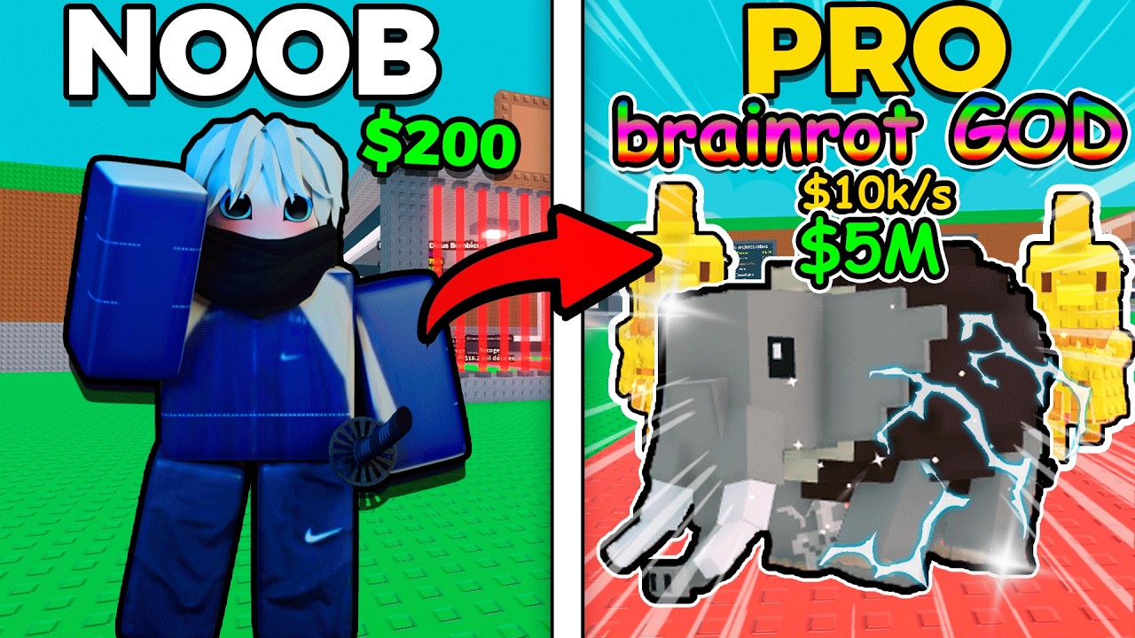 Robé Los BRAINROT MAS RAROS En Roba un Brainrot - LMAU - YouTube