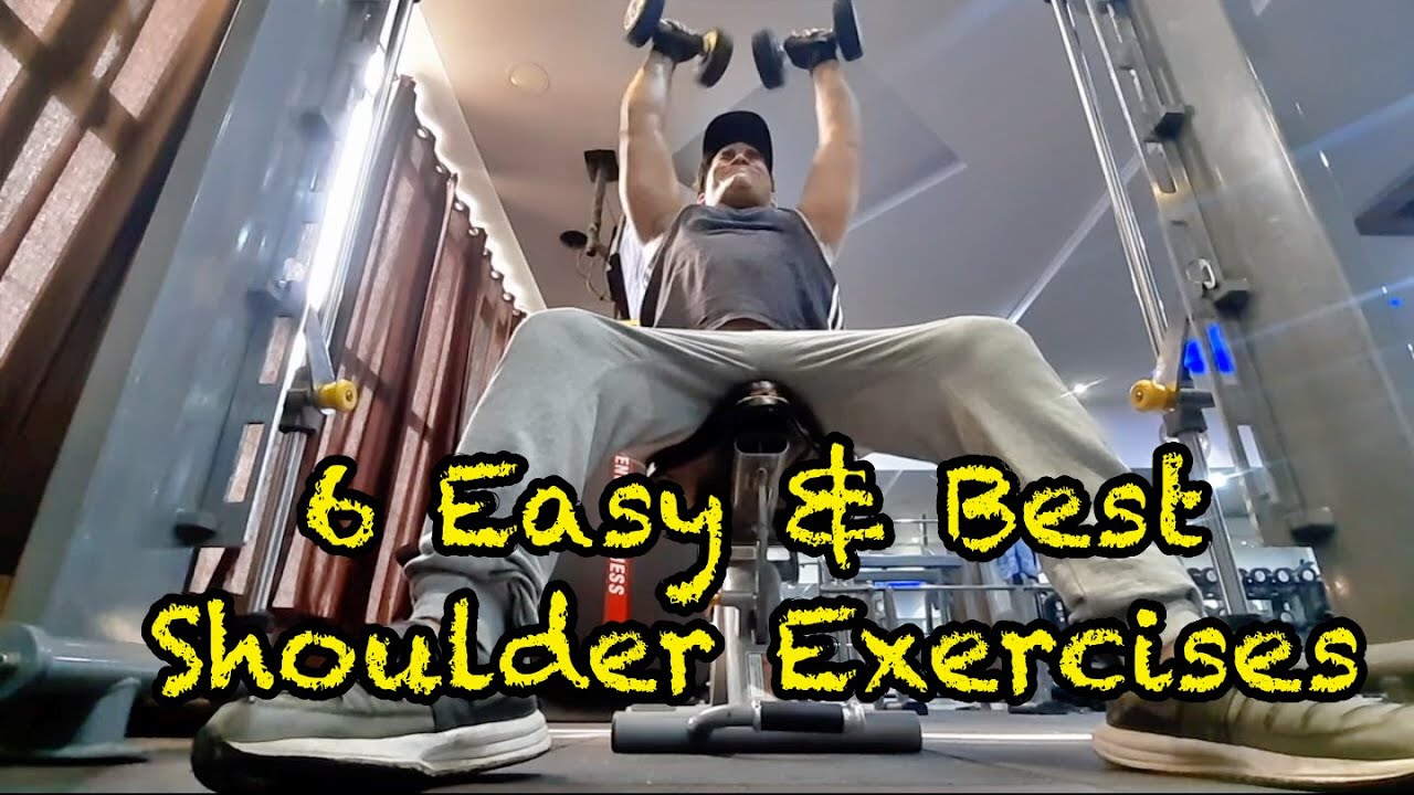 6 Easy & Best Shoulder Exercises at Gym - YouTube
