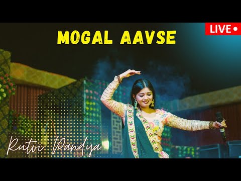 Rutvi Pandya | Mogal aavse | Live | Garba #rutvipandya #garba #gujarati ...