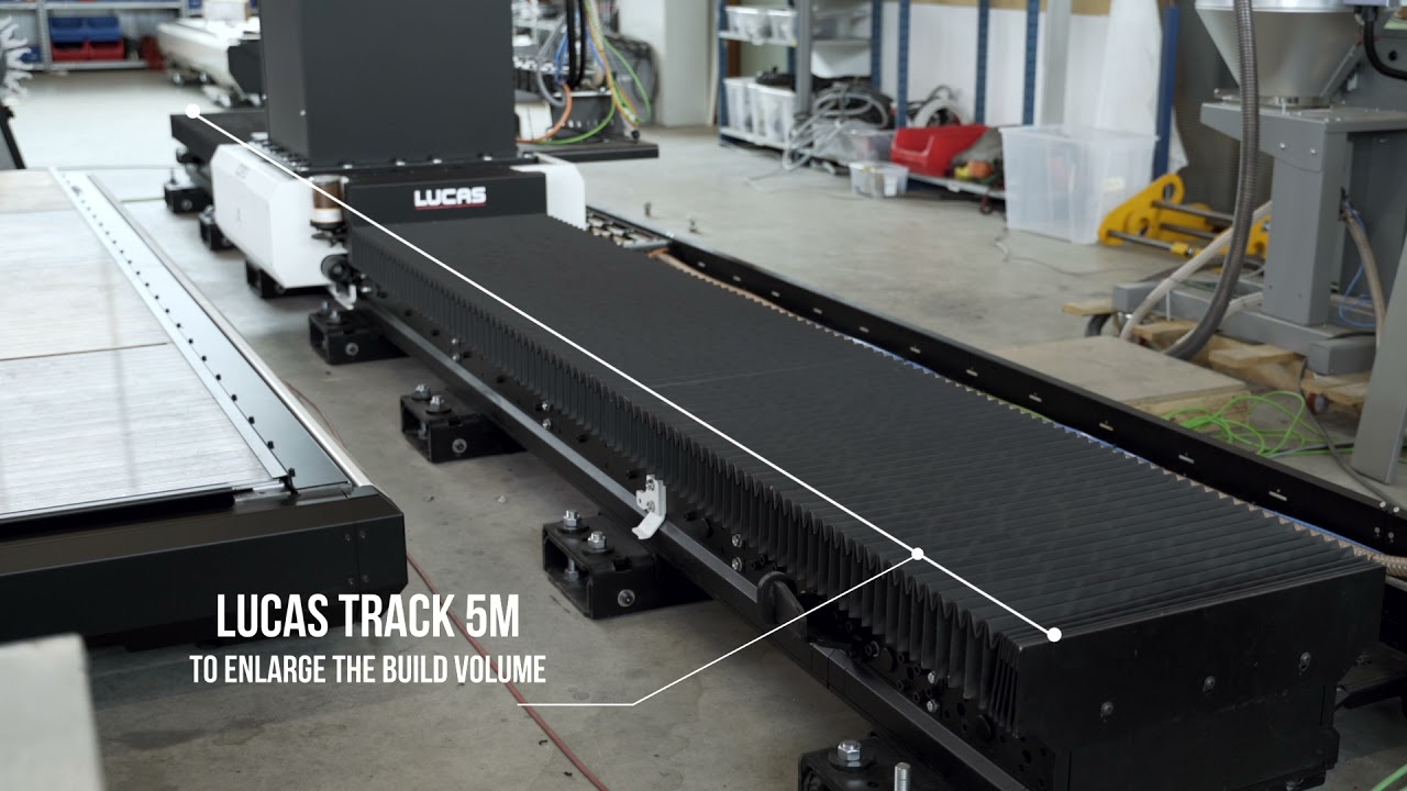 CEAD AM Flexbot large scale 3D printing machine with a LUCAS linear ...