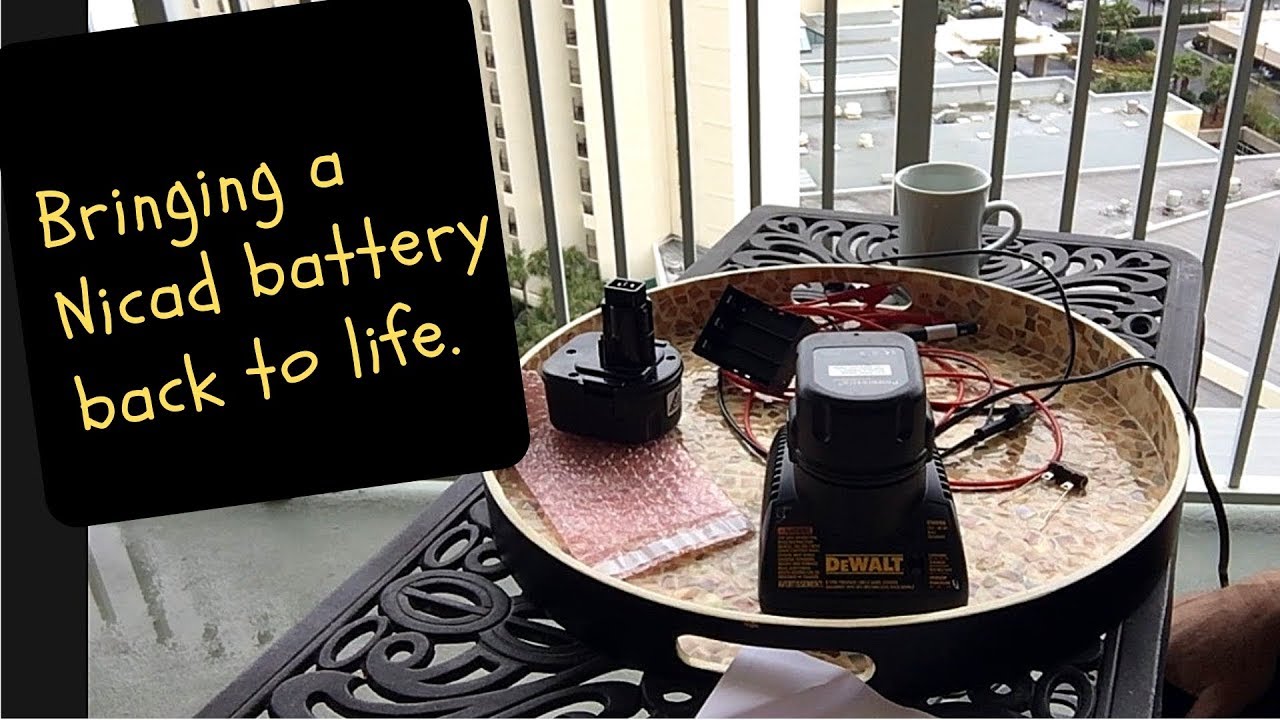 Bringing a Nicad battery back to life, this is a Nicad battery fix ...