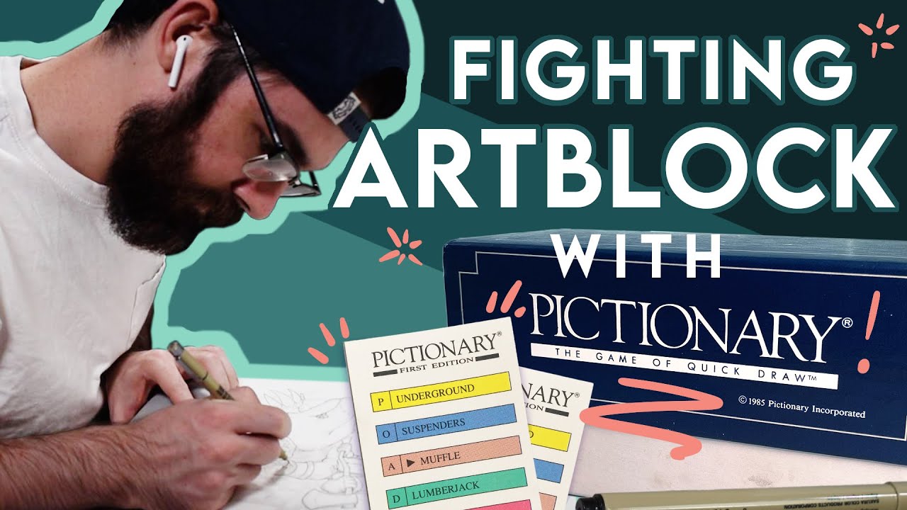 Fighting Artblock with Pictionary! | Creating an Illustration from 5 ...