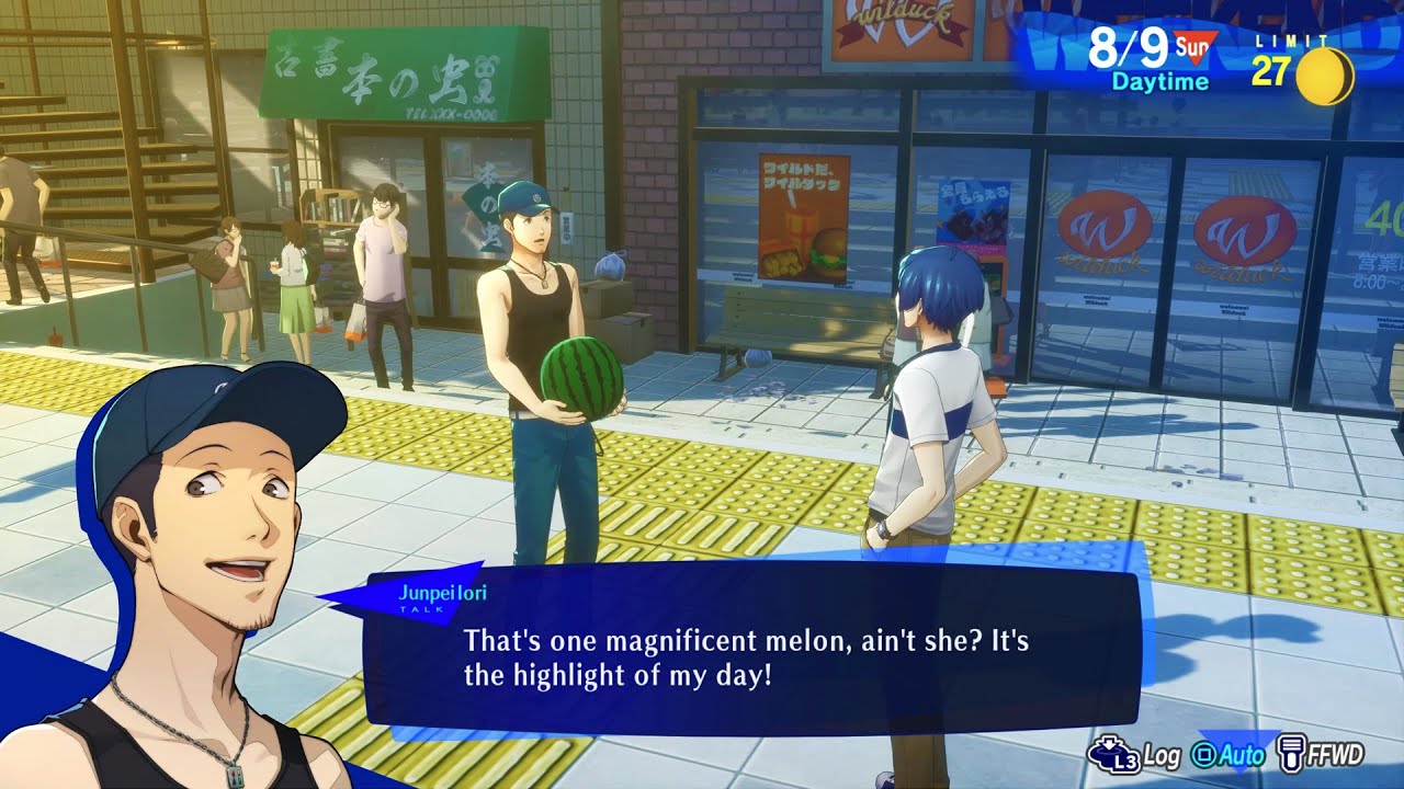 Persona 3 Reload - Junpei Watermelon - YouTube