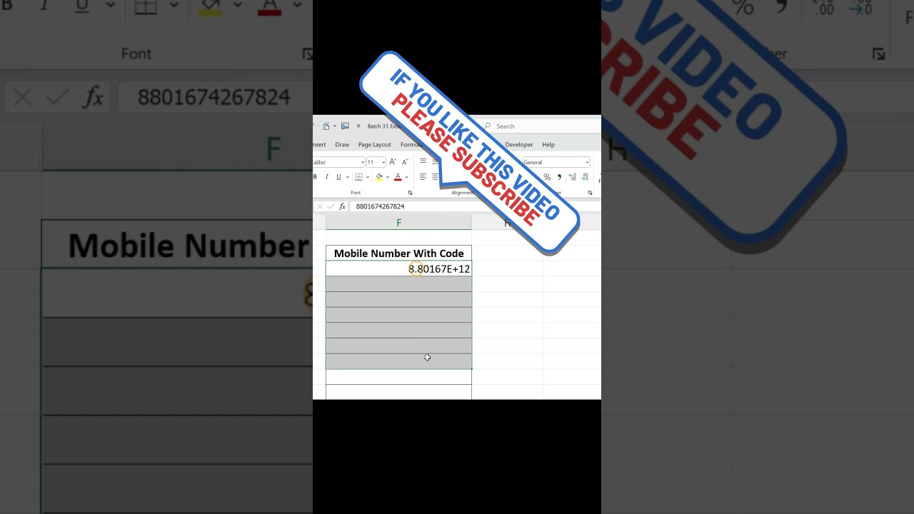 How To Add Zero Numbers With Code In MS Excel Number With Code YouTube How To Add Zero Numbers With Code In MS Excel Number With Code YouTube