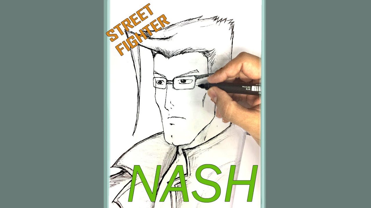 1 MINUTE TO DRAW NASH - Street Fighter - YouTube