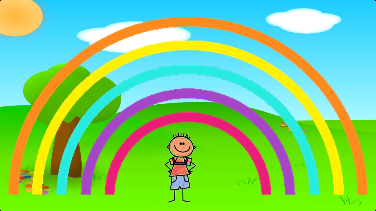 Learning the colors for kids | Red, Blue, Yellow, Green, Orange, Purple ...