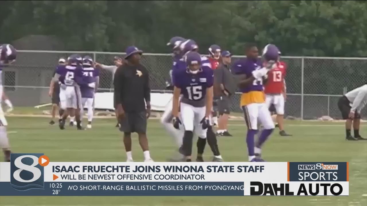 Isaac Fruechte joins Winona State Staff - YouTube