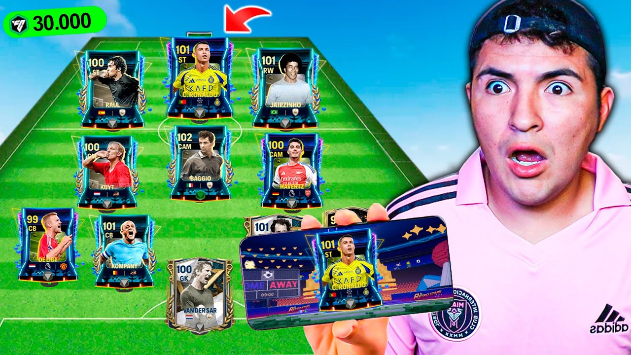 HE FICHADO A CRISTIANO RONALDO “RETRO STARS” en FC MOBILE? 😱 *EPIC ...