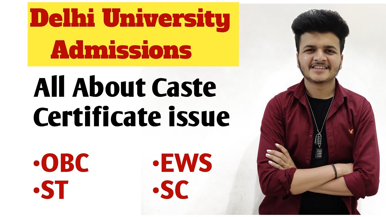 OBC / SC/ ST Caste Certificate In Delhi University 2020 || Delhi ...