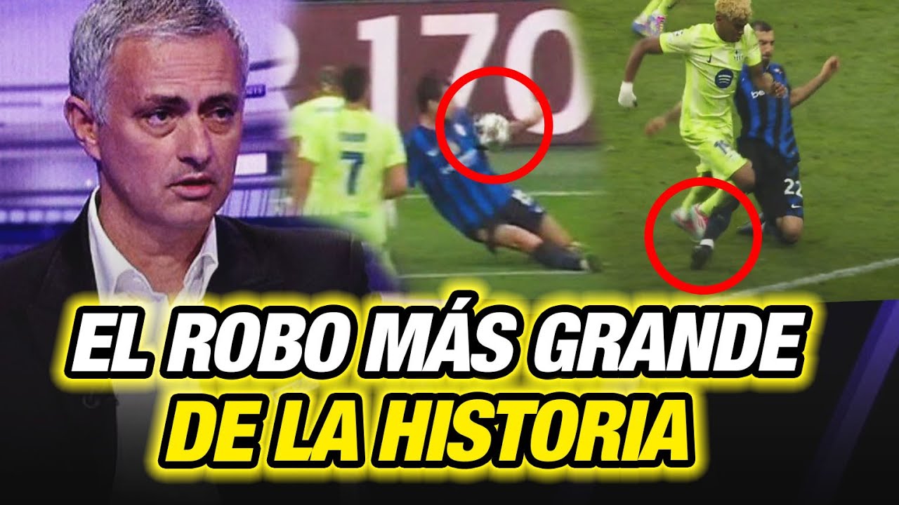 MOURINHO DESTRUYE AL BARCA y EL ROBO MÁS GRANDE EN LA HISTORIA DE LA ...