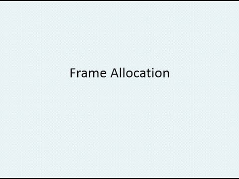Frame Allocation | Concepts of Operating System | #OperatingSystem | # ...