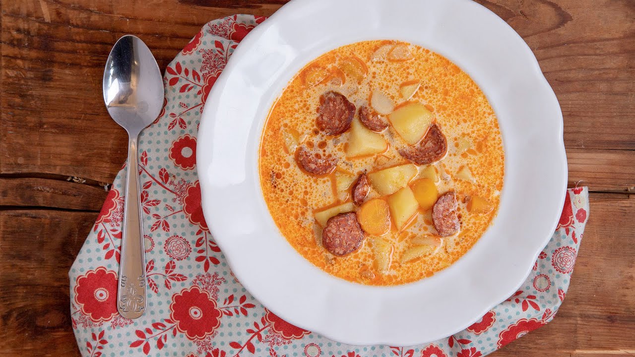 Krumplileves füstölt kolbásszal | Mindmegette.hu - YouTube