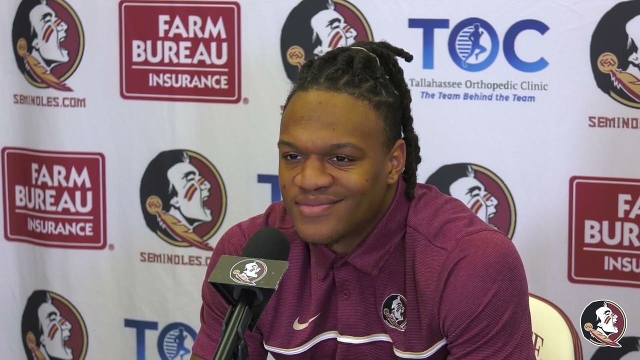 WR Winston Wright Jr. on transfer to FSU, the WR room, and QB Jordan Travis - YouTube