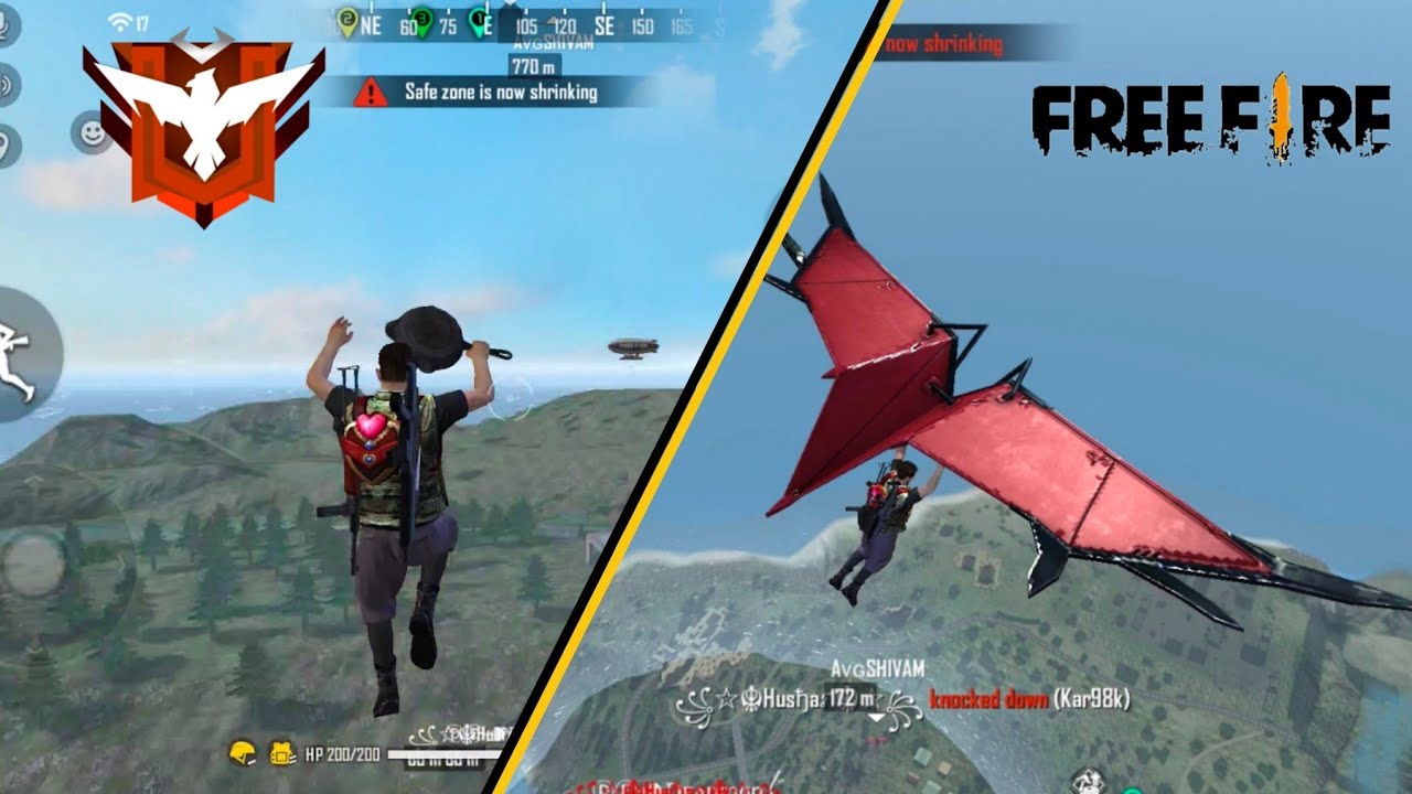 Amazing glider bug free fire || Bot army - YouTube
