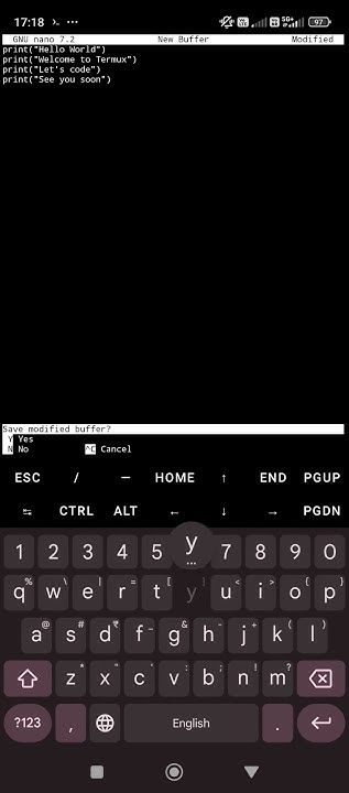 Using Termux to code Python on a mobile device | Introduction - YouTube