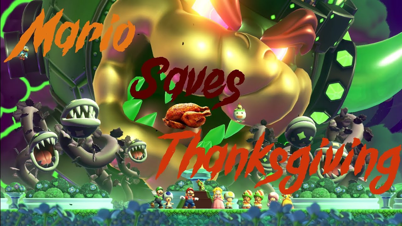Super Mario Brothers Wonder: Mario is serving this Turkey, Bowser ...
