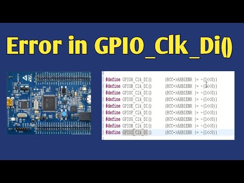 Mistake in GPIO Clock Disable API #stm32 #gpiodriver #driverdevelopment ...