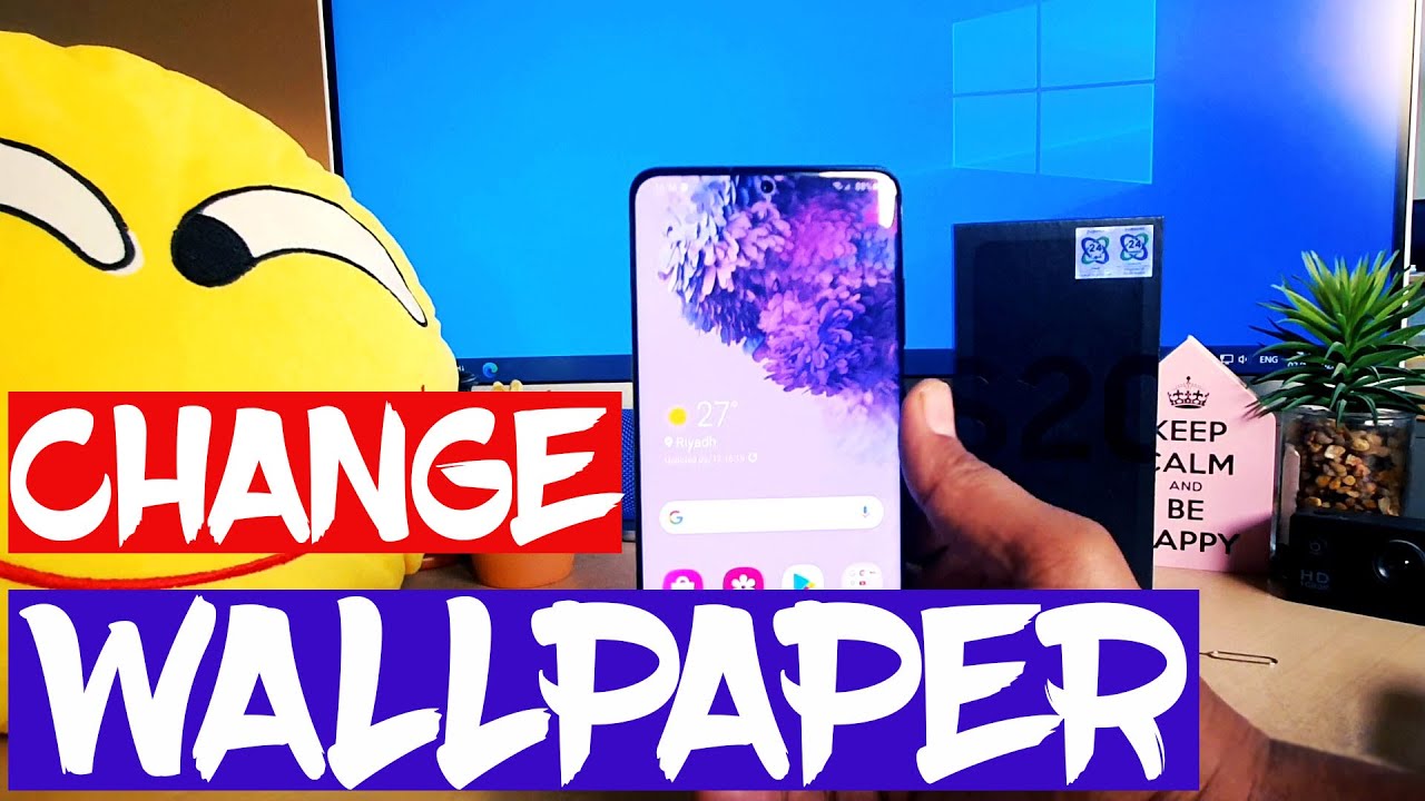 How to Change Wallpaper in Samsung Galaxy S20+ - Home Screen ...
