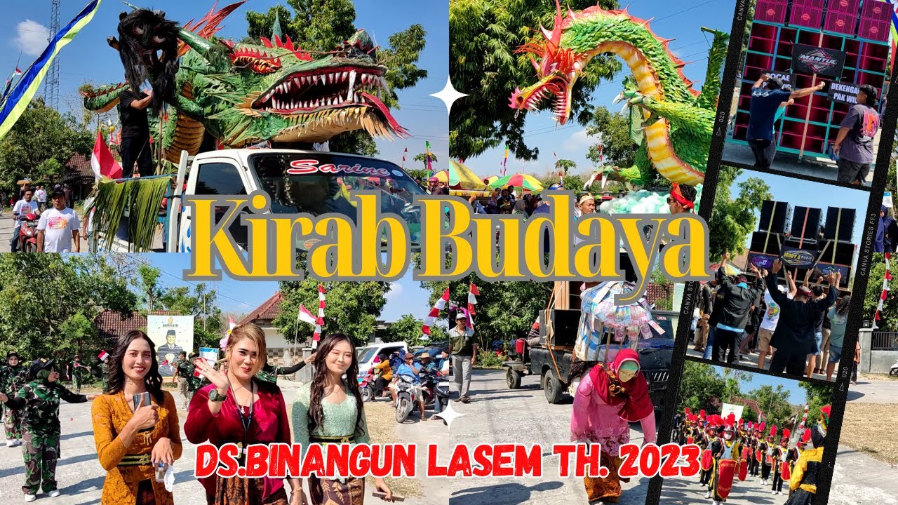 KIRAB BUDAYA DESA BINANGUN-LASEM || SEDEKAH BUMITAHUN 2023 - YouTube