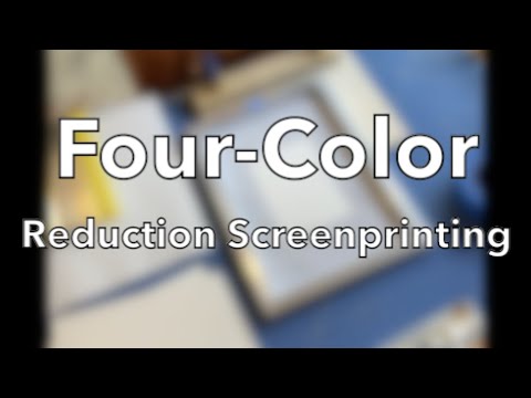 Four-Color Reduction Screenprinting - YouTube