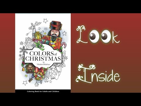 Colors Of Christmas Coloring Book Flip Through- Nikolette Delafraye ...