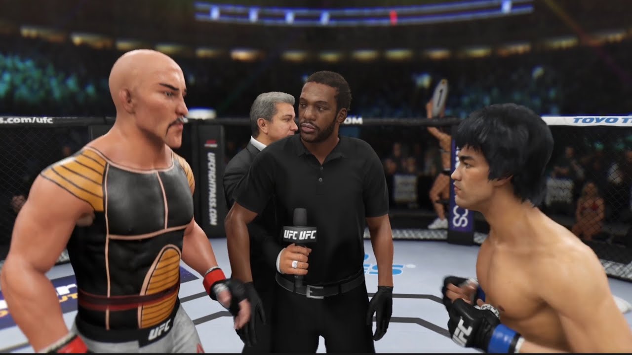 Bruce Lee vs. Nappa - EA Sports UFC 3 - Epic Fight - YouTube