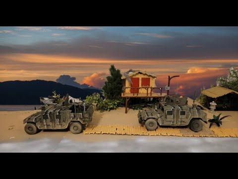 1/18 Scale Forest Tiger Stripe Humvee GI JOE Custom Model with Unimax ...