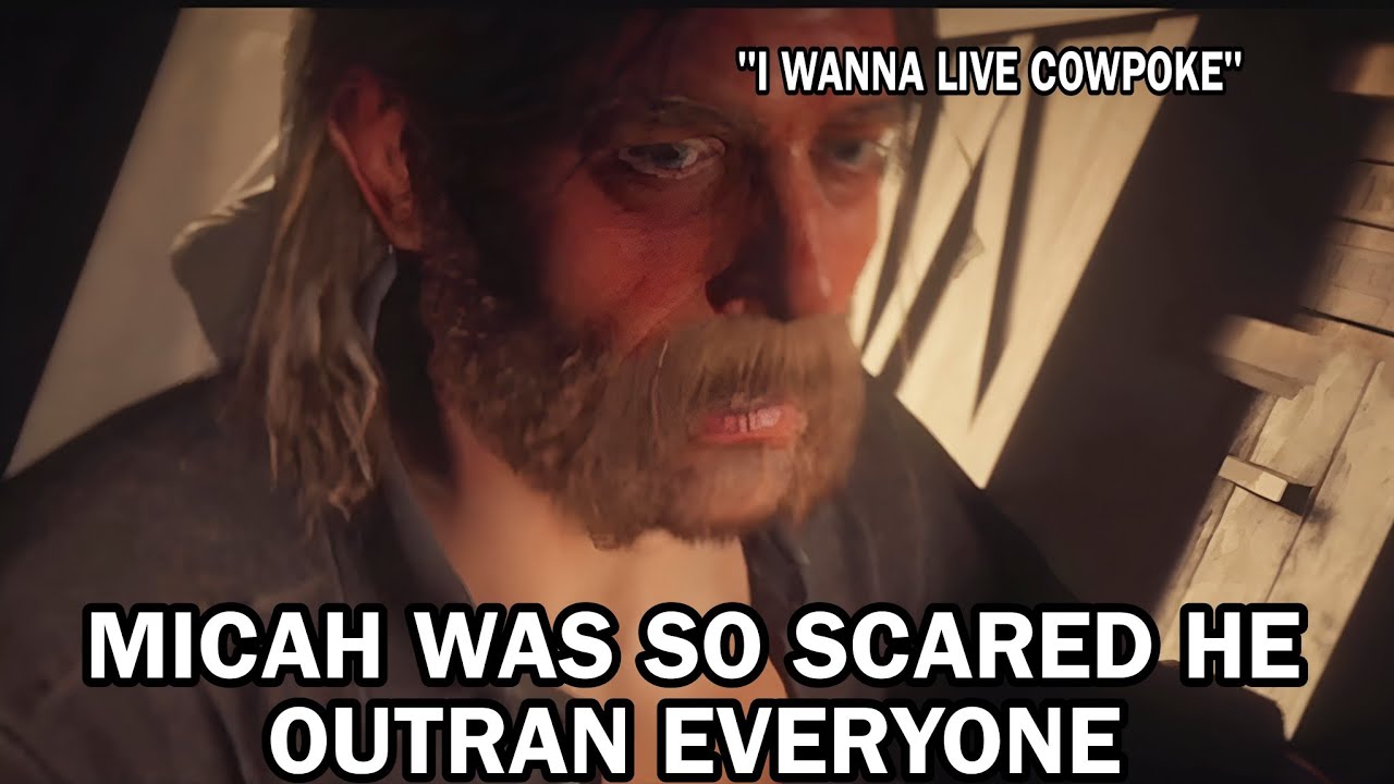 Micah was so scared he outran everyone | Rdr2 - YouTube