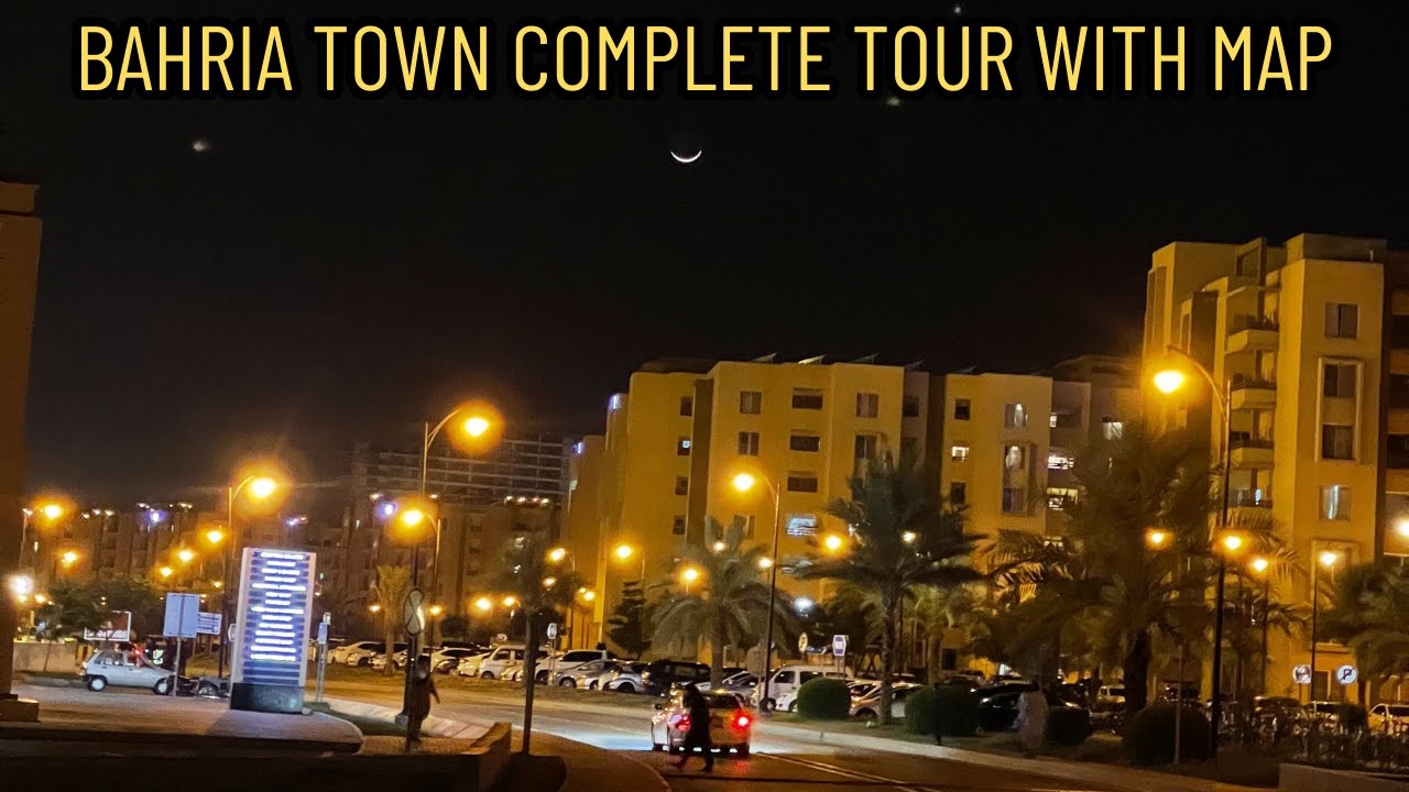 Bahria Town Karachi complete tour with BTK Map and Google Map - YouTube
