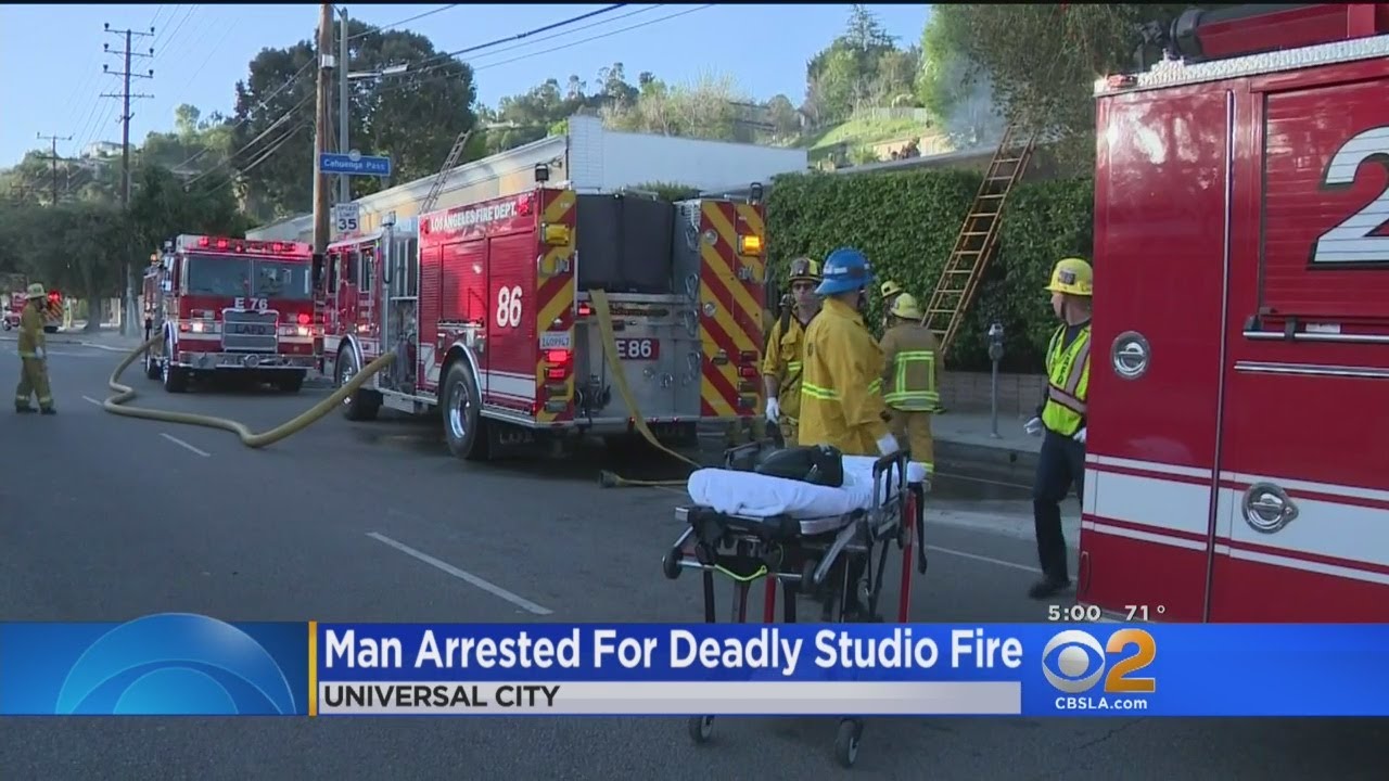 Man Arrested For Deadly Studio Fire - YouTube