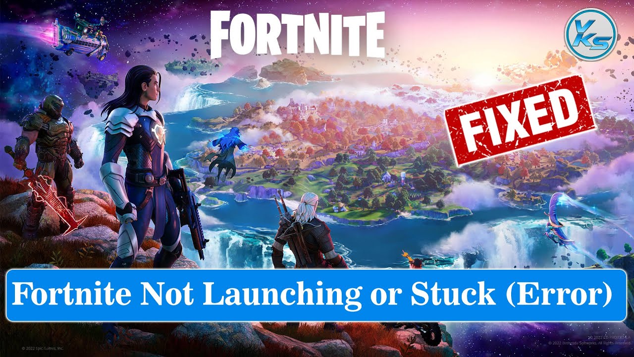 How To Fix Fortnite Launching The Game Failed, Black Screen, Not ...