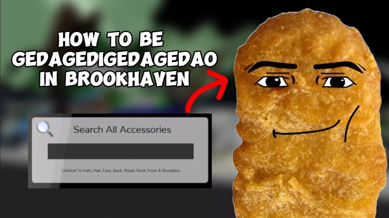 How to be gedagedigedagedao in brookhaven (meme nugget) - YouTube