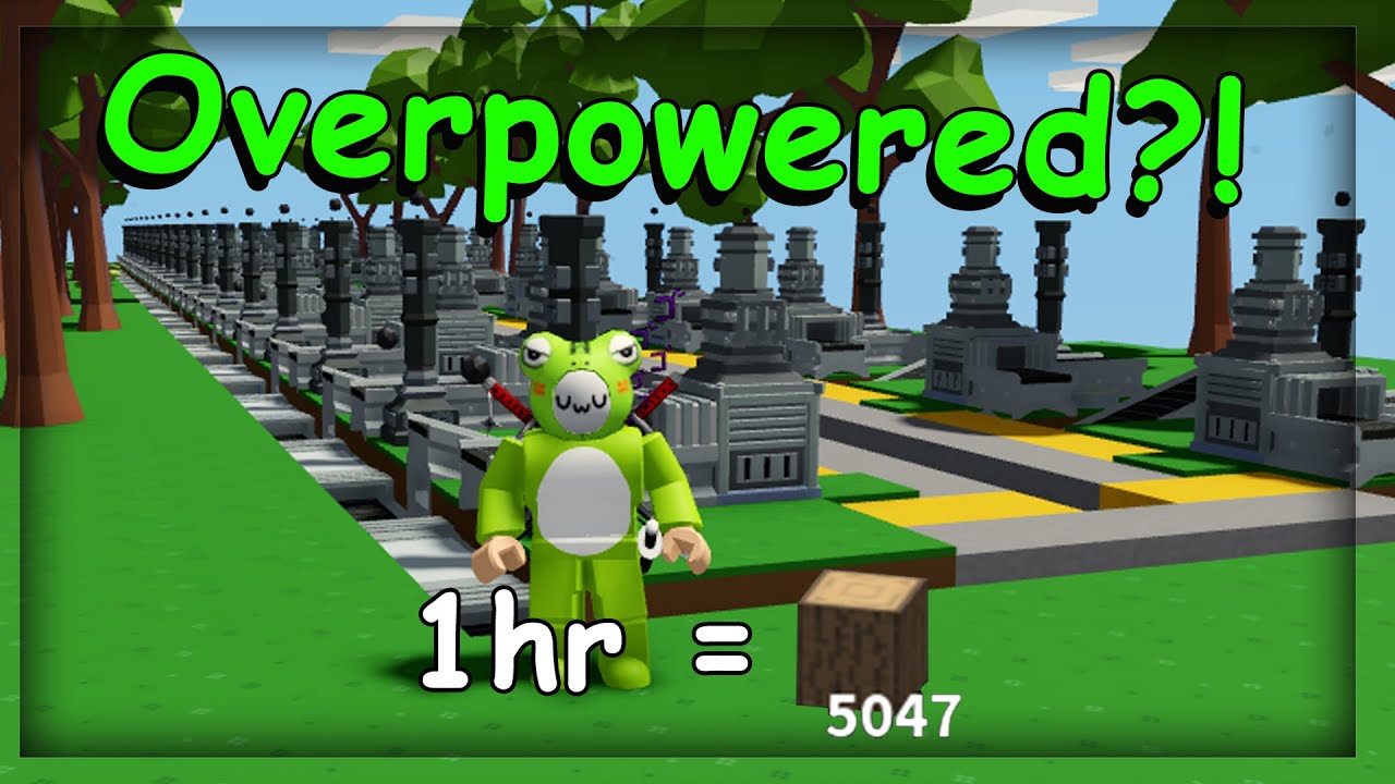 The Overpowered Automatic Wood Farm (Roblox Islands) - YouTube