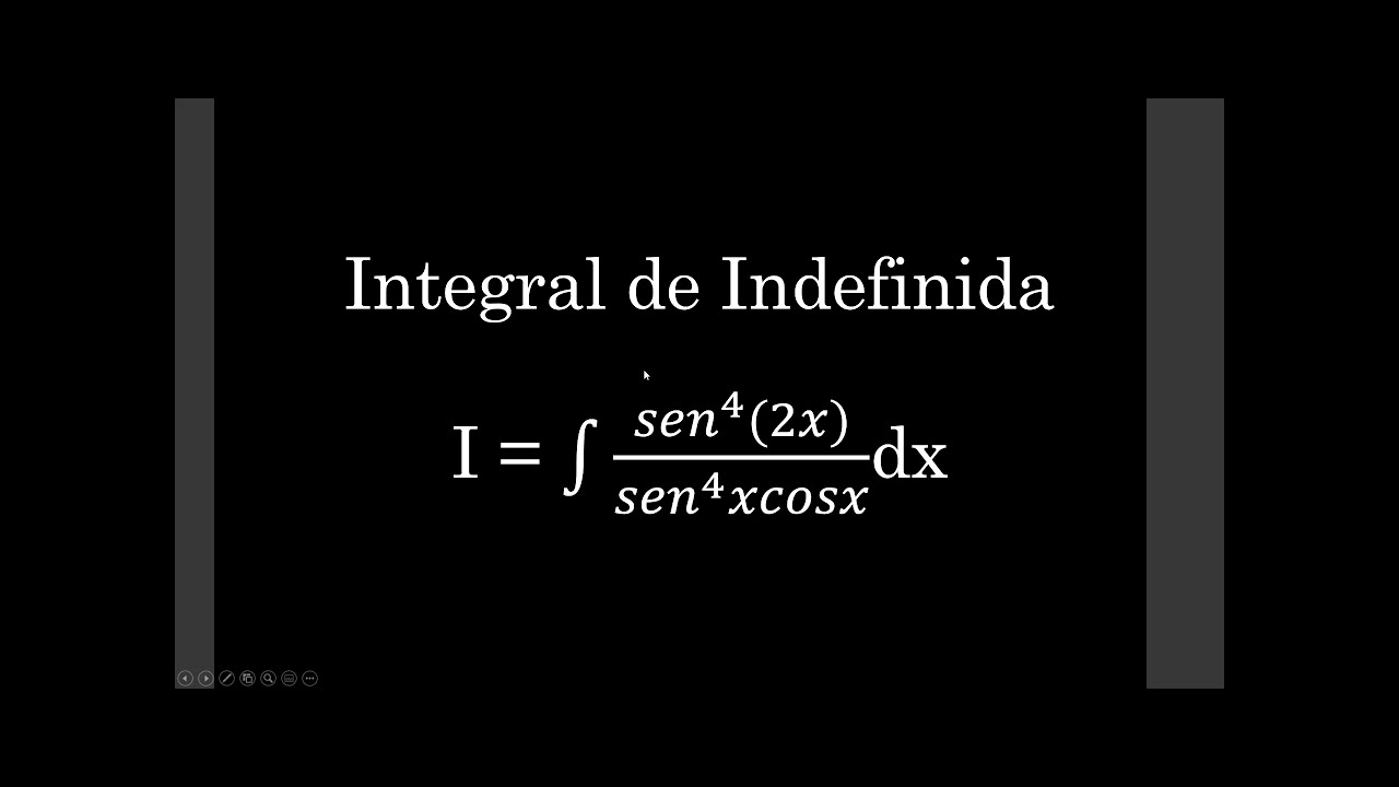 Integral Trigonométrica: sen^4(2x)/sen^4x*cosx - YouTube