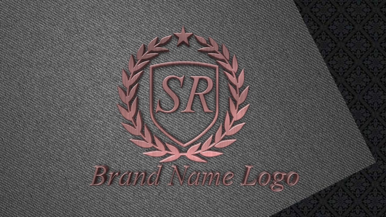 S R Brand Name Logo Design Tutorial || Pixellab Logo Design ...