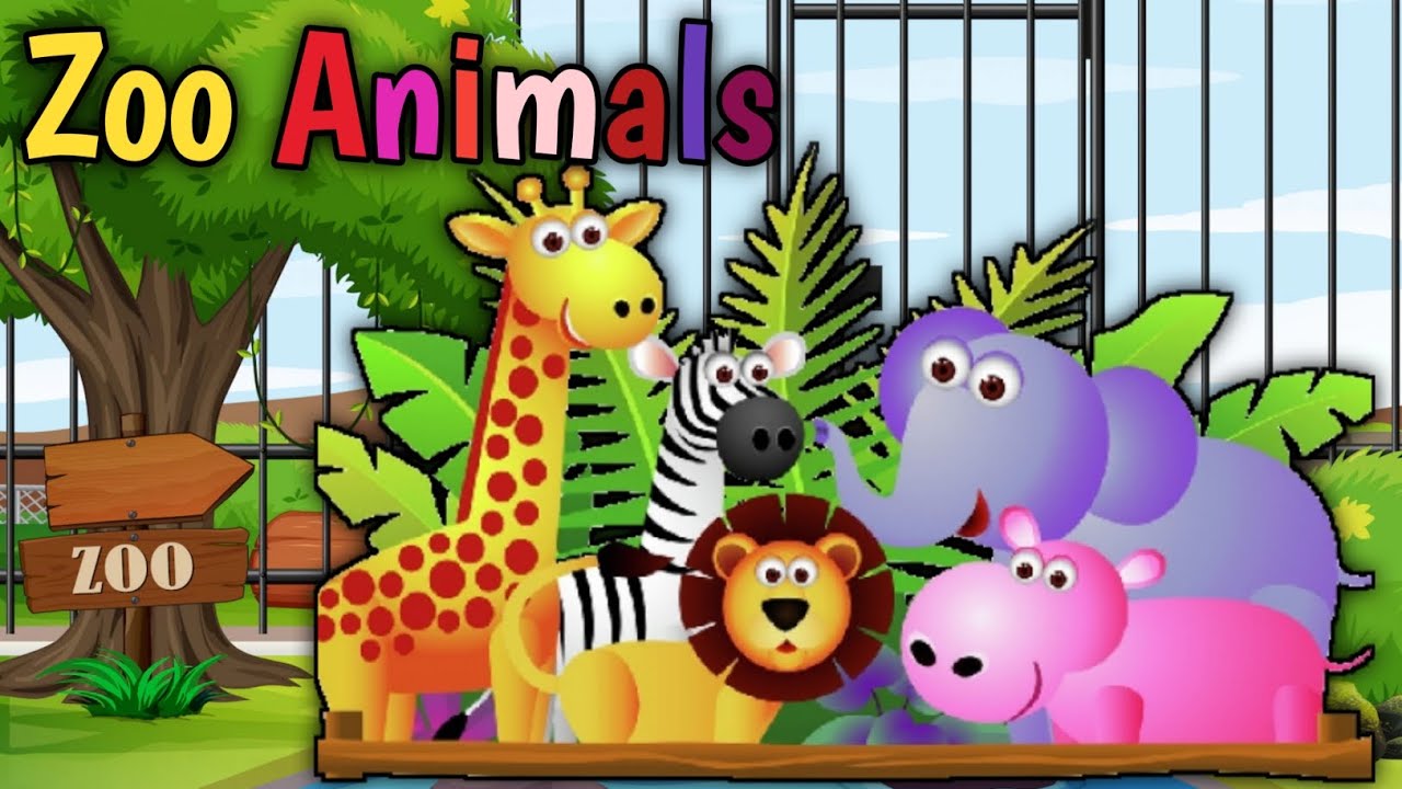 Zoo animals | animals name | ABC kids world - YouTube