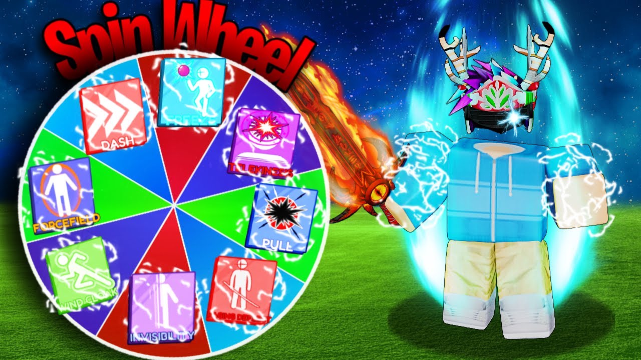 SPIN WHEEL Chooses my ABILITY (Roblox Blade Ball) - YouTube