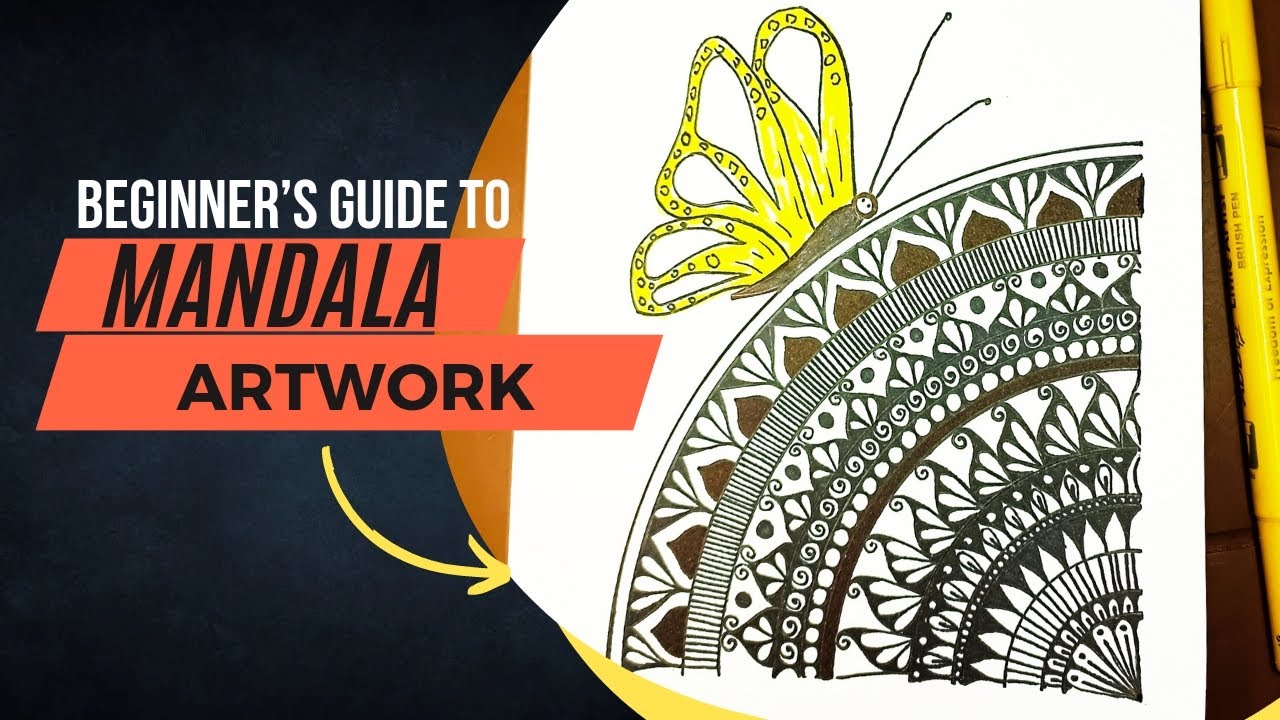 How to draw easy mandala art step by step | how to draw simple mandala ...