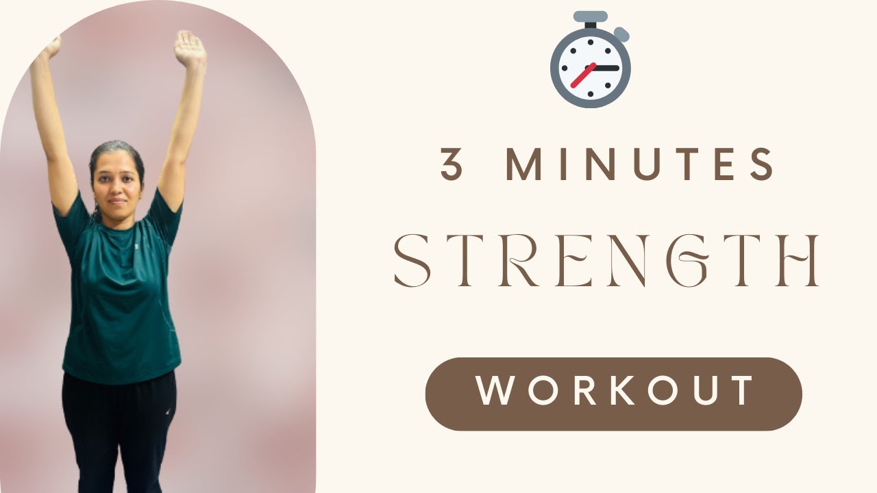 Power Up in 3 Minutes: Ultimate Home Strength Workout | fitness | - YouTube