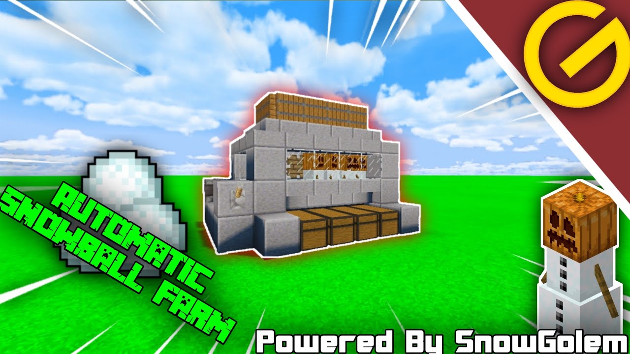 Cara Membuat Automatic Snowball Farm Minecraft - YouTube