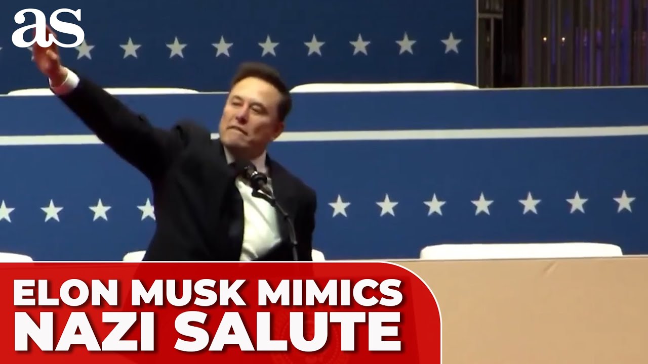 ELON MUSK mimics NAZI SALUTE during TRUMP'S inauguration - YouTube