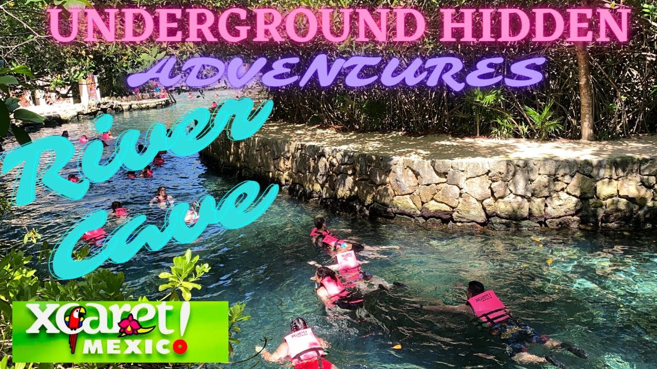 Underground Cave Hidden River Adventures in XCARET Mexico 2021 - YouTube