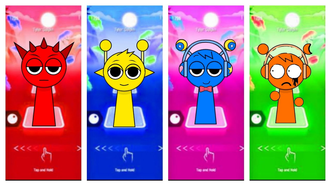 Sprunki red ️ Sprunki yellow 💛 Sprunki sky 💙 Sprunki orange 🧡 who is ...