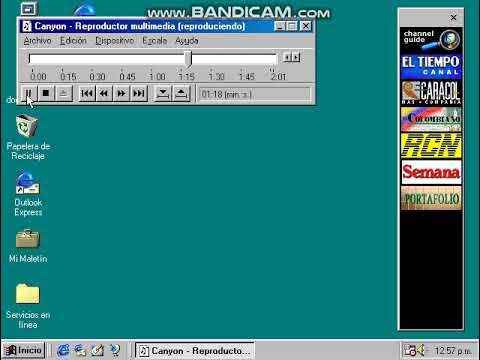 CANYON.MID on Windows 98 in 86Box - YouTube