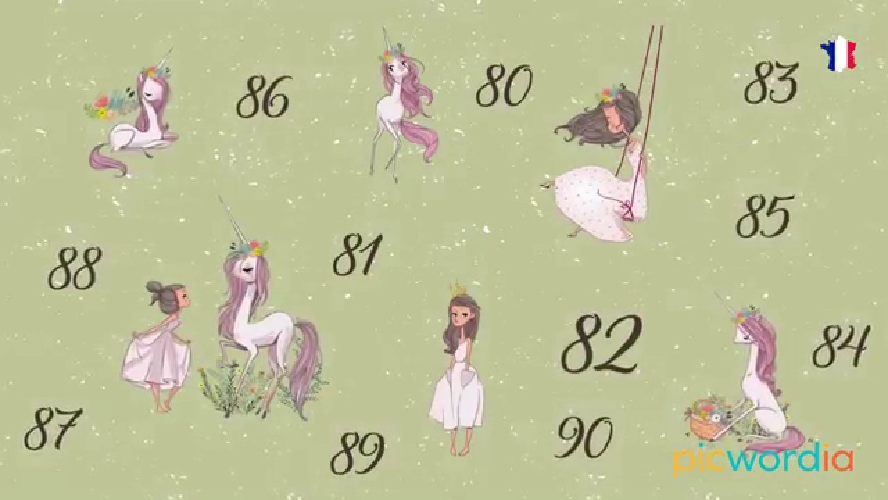 Counting in French from 80 to 90 - Learn French for Kids - YouTube