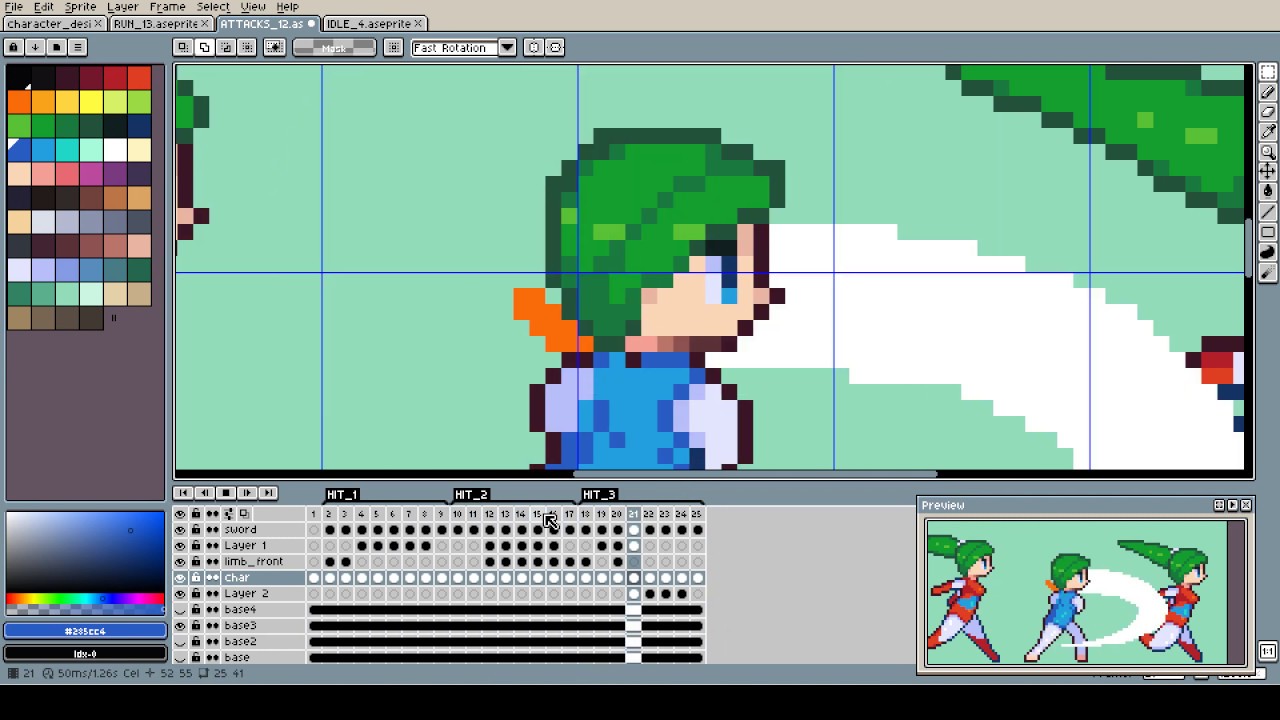 Pixel art - sword attack animation... - YouTube