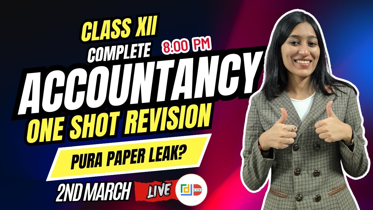 One Shot Revision | Asset of Accountancy | Class 12 | GSEB | Srushti Ma'am | Mahi Ma'am - YouTube