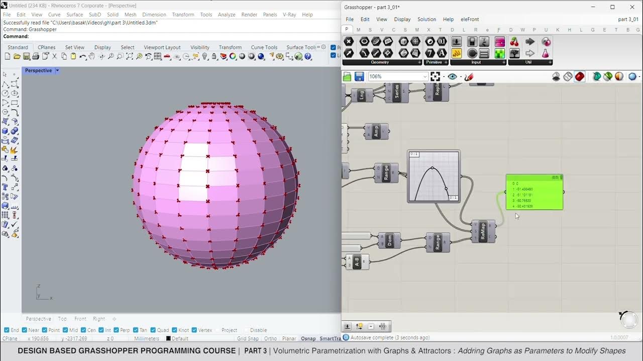 Grasshopper Basics Part 3/1: Adding Graphs as Parameters to Modify Shapes - YouTube