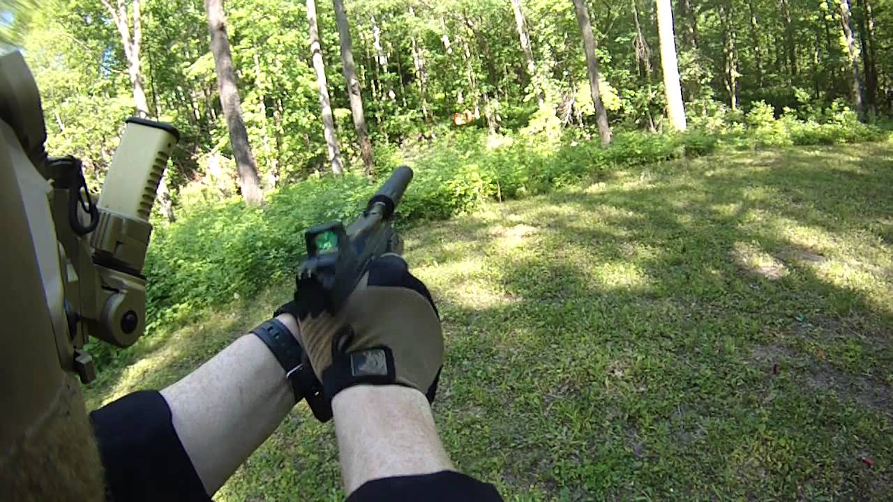 Silenced 9mm Smith and Wesson M&P CORE - YouTube